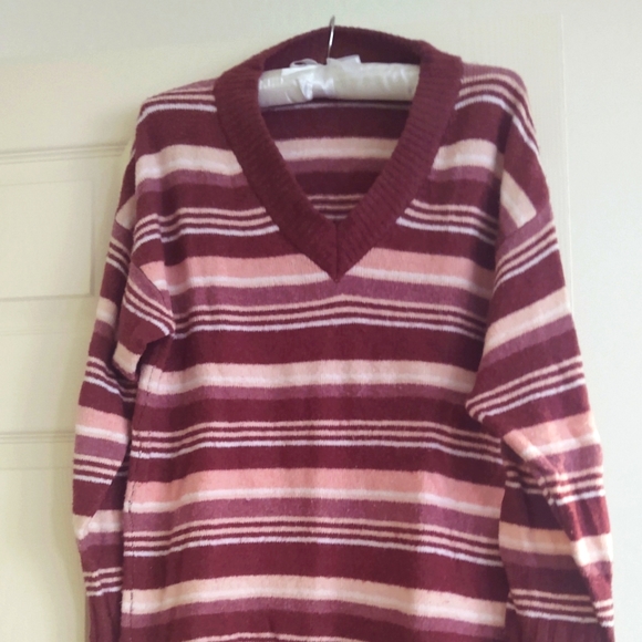 dip | Sweaters | Lovely Pinky Colored Stripped Sweater New | Poshmark